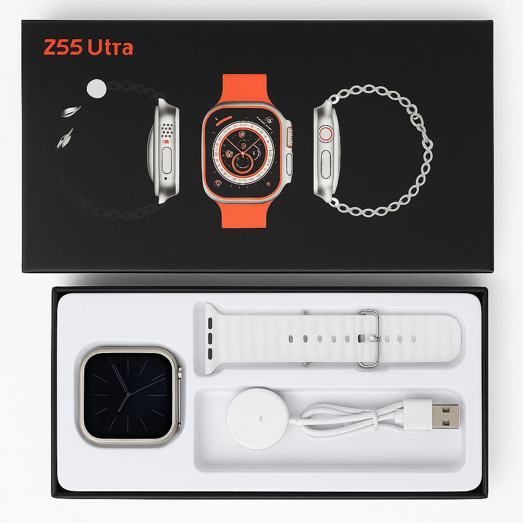 SMART WATCH Z55 ULTRA + CORREA NEGRA – Mercado Mayorista China